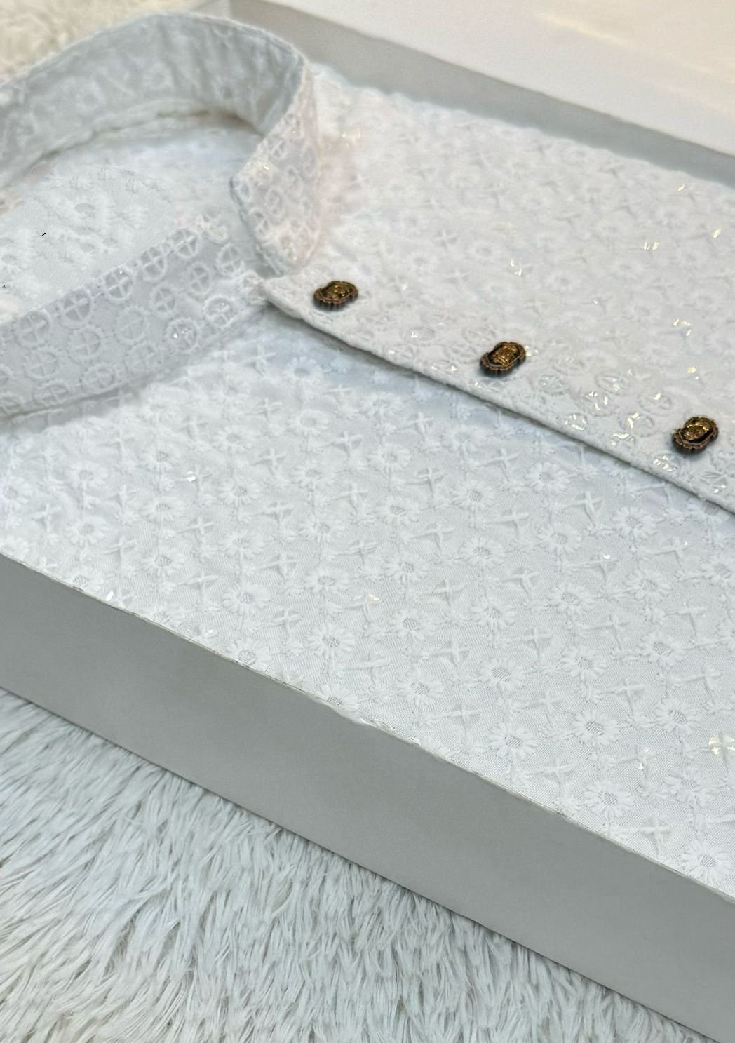 High Quality Chikankari Cotton Punjabi- db25540