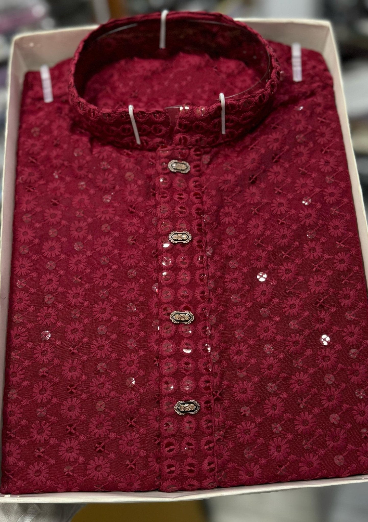 High Quality Chikankari Cotton Punjabi- db25537