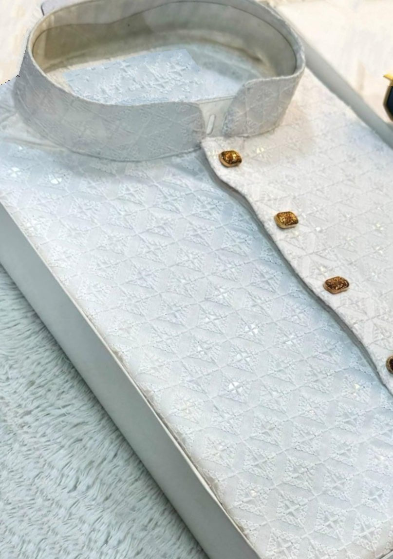 High Quality Chikankari Cotton Punjabi- db25663