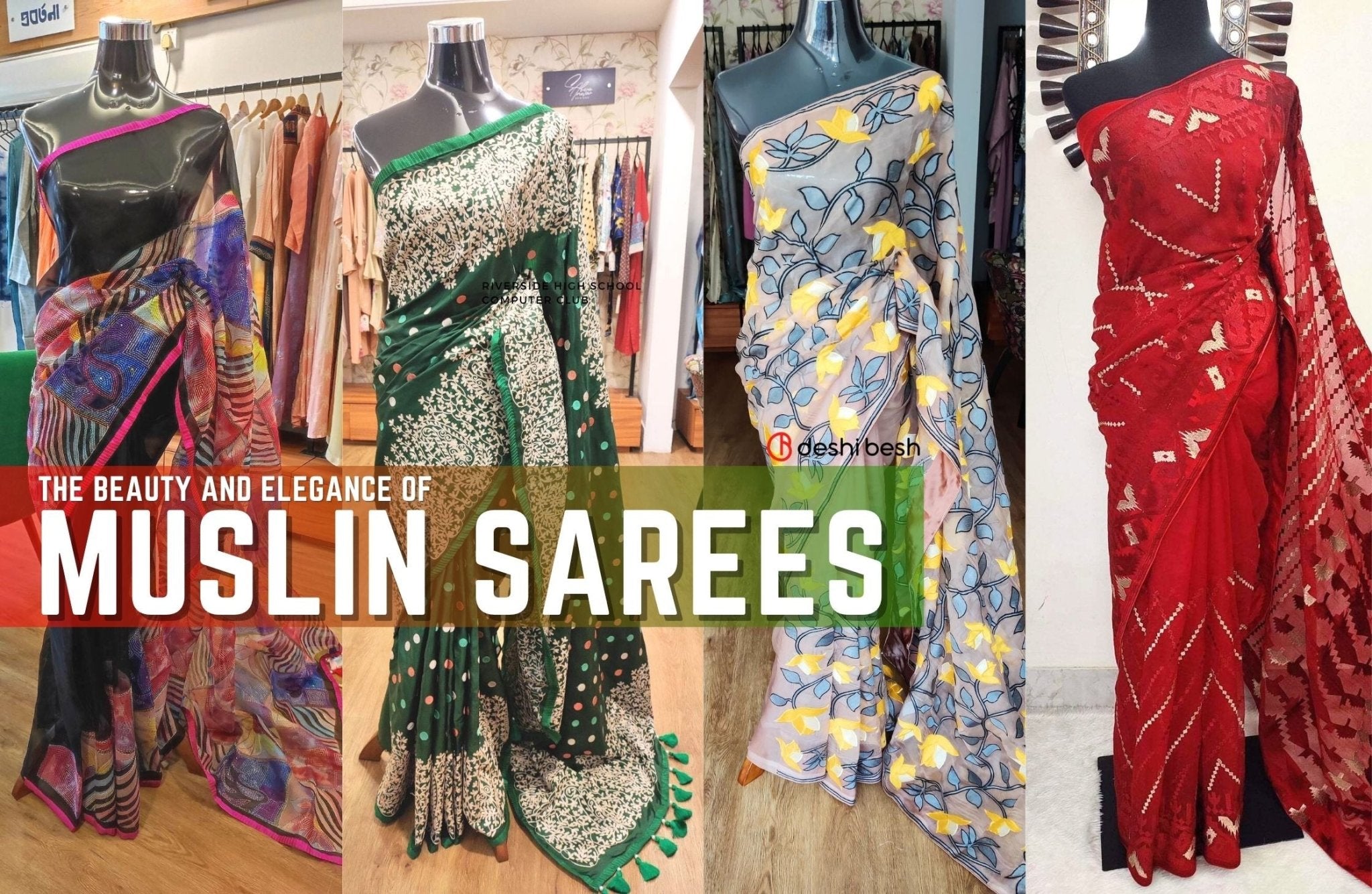 Muslin Saree is renowned for its Beauty & Elegance.