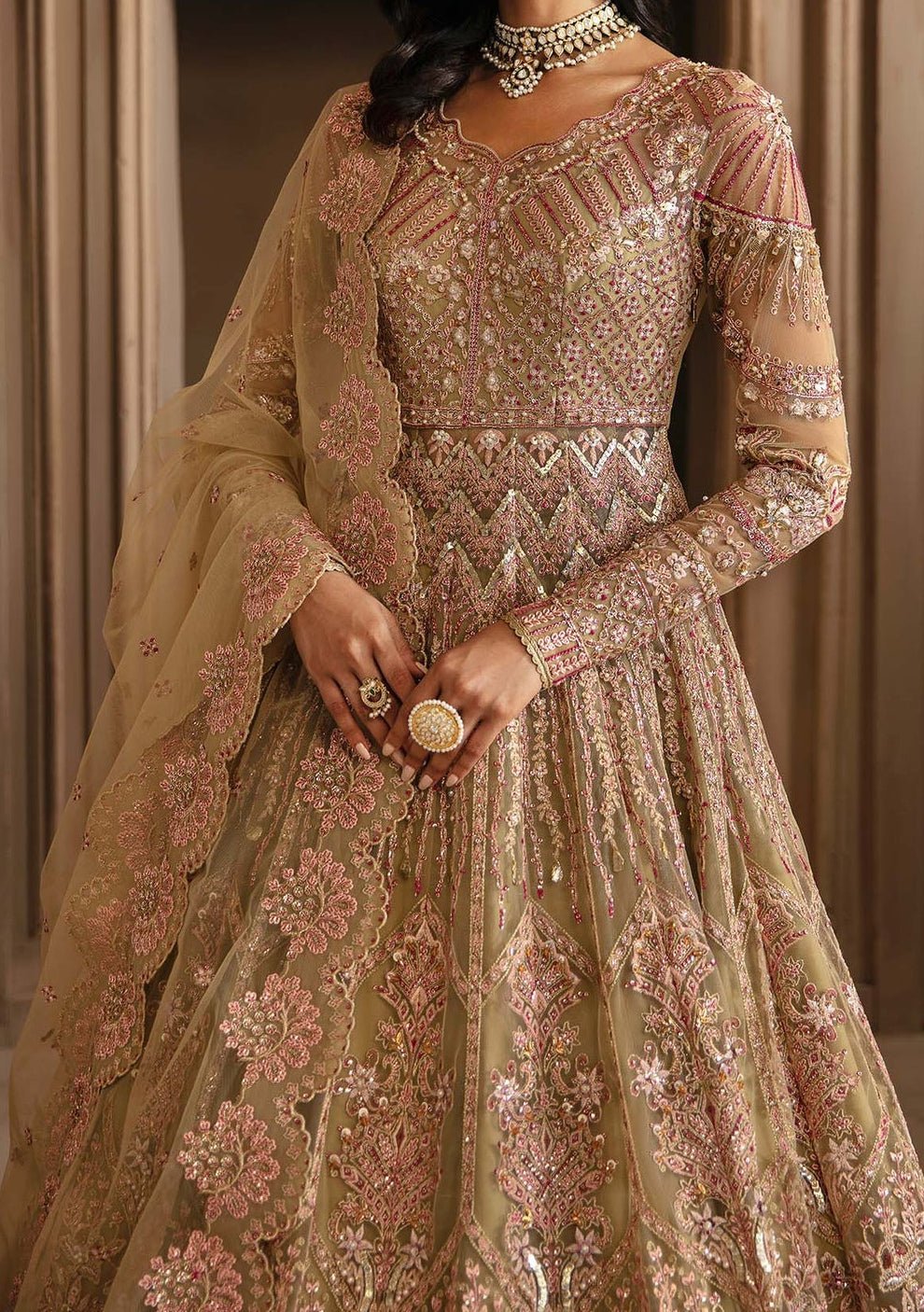 Akbar Aslam Formal Pakistani Luxury Dress - db28826