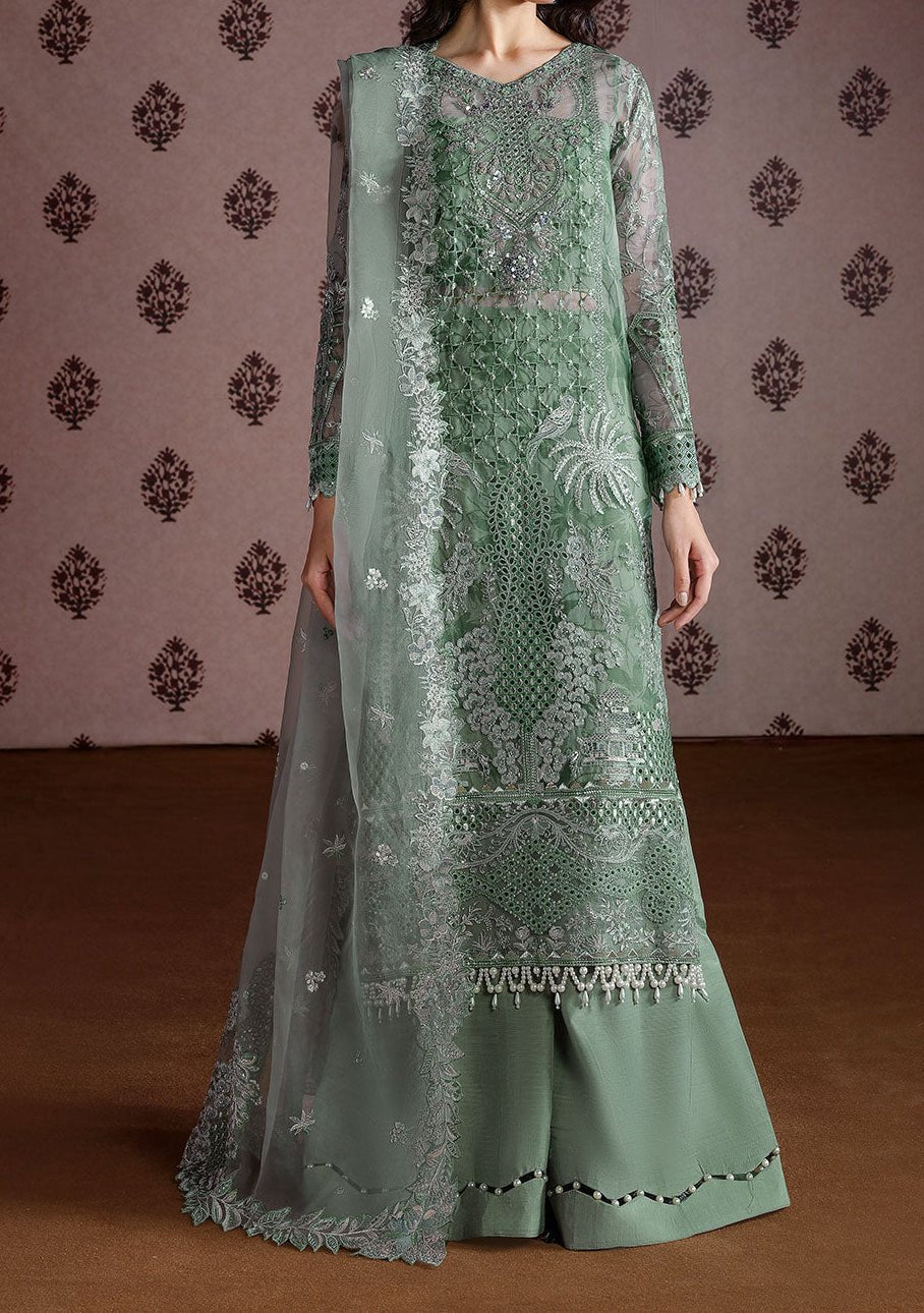 Ramsha Pakistani Luxury Organza Dress - db30321