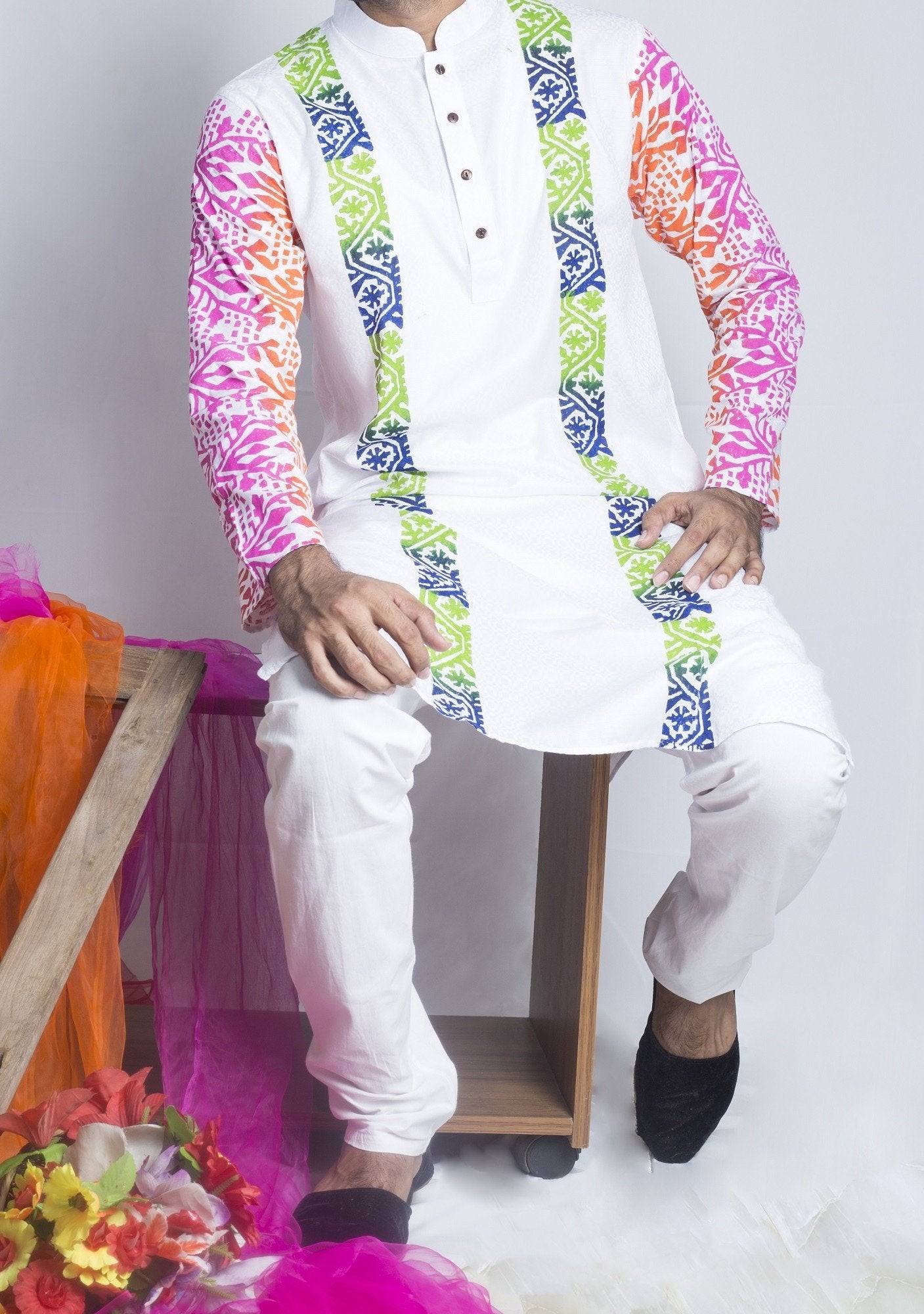 Boutique Designer Occasional Block Printed Punjabi - db10918