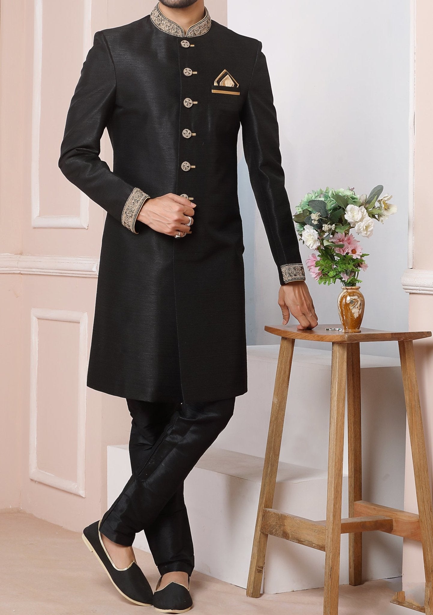 Men's Traditional Party Wear Sherwani Suit - db20407